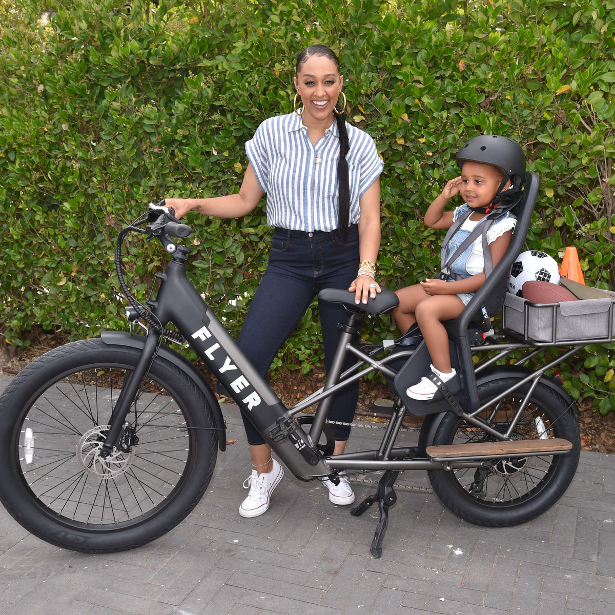 Tia Mowry Tests New Flyer™ Electric Bikes – Radio Flyer