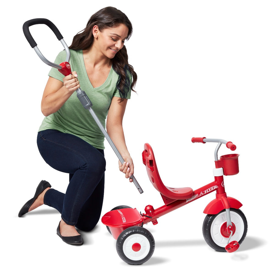 4-in-1 Stroll ‘N Trike: Push Tricycle for Toddlers | Radio Flyer
