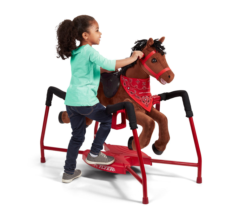 Chestnut: Plush Spring Rocking Horse Toy for Toddlers | Radio Flyer