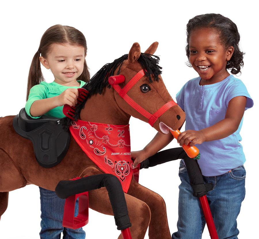 Chestnut: Plush Spring Rocking Horse Toy for Toddlers | Radio Flyer