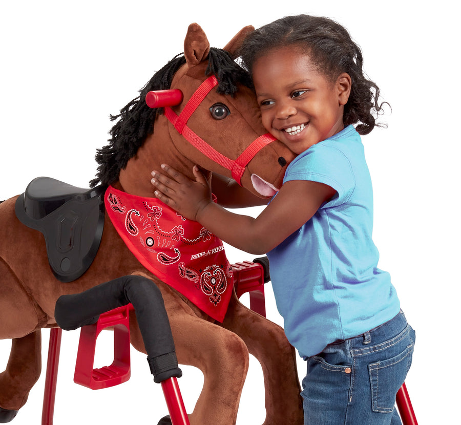 Chestnut: Plush Spring Rocking Horse Toy for Toddlers | Radio Flyer