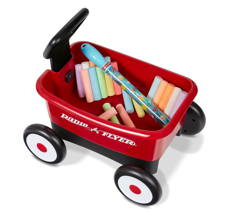 Push & Pull Walker Wagon with Bubbles and Chalk | Radio Flyer