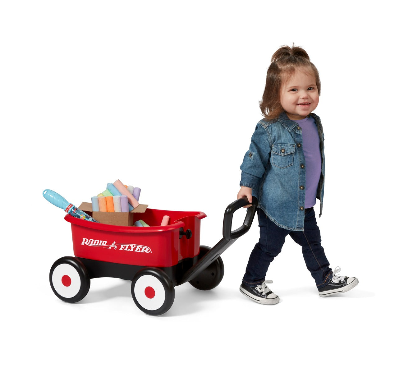 Push & Pull Walker Wagon with Bubbles and Chalk | Radio Flyer