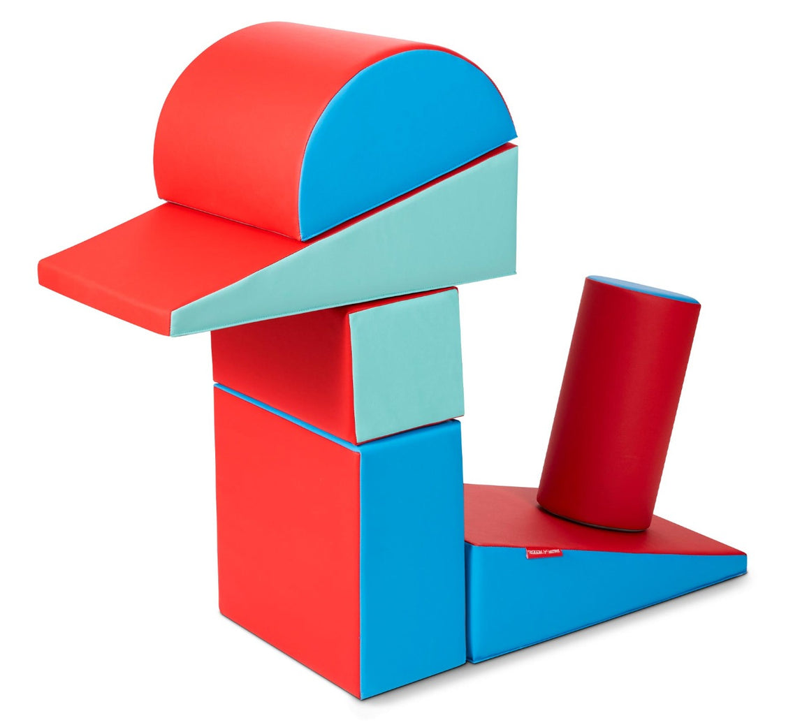 Tumble Town Foam Climbing Blocks for Toddlers, Candy | Radio Flyer
