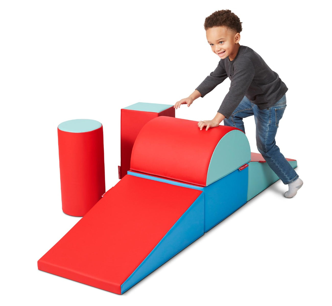 Tumble Town Foam Climbing Blocks for Toddlers, Candy | Radio Flyer